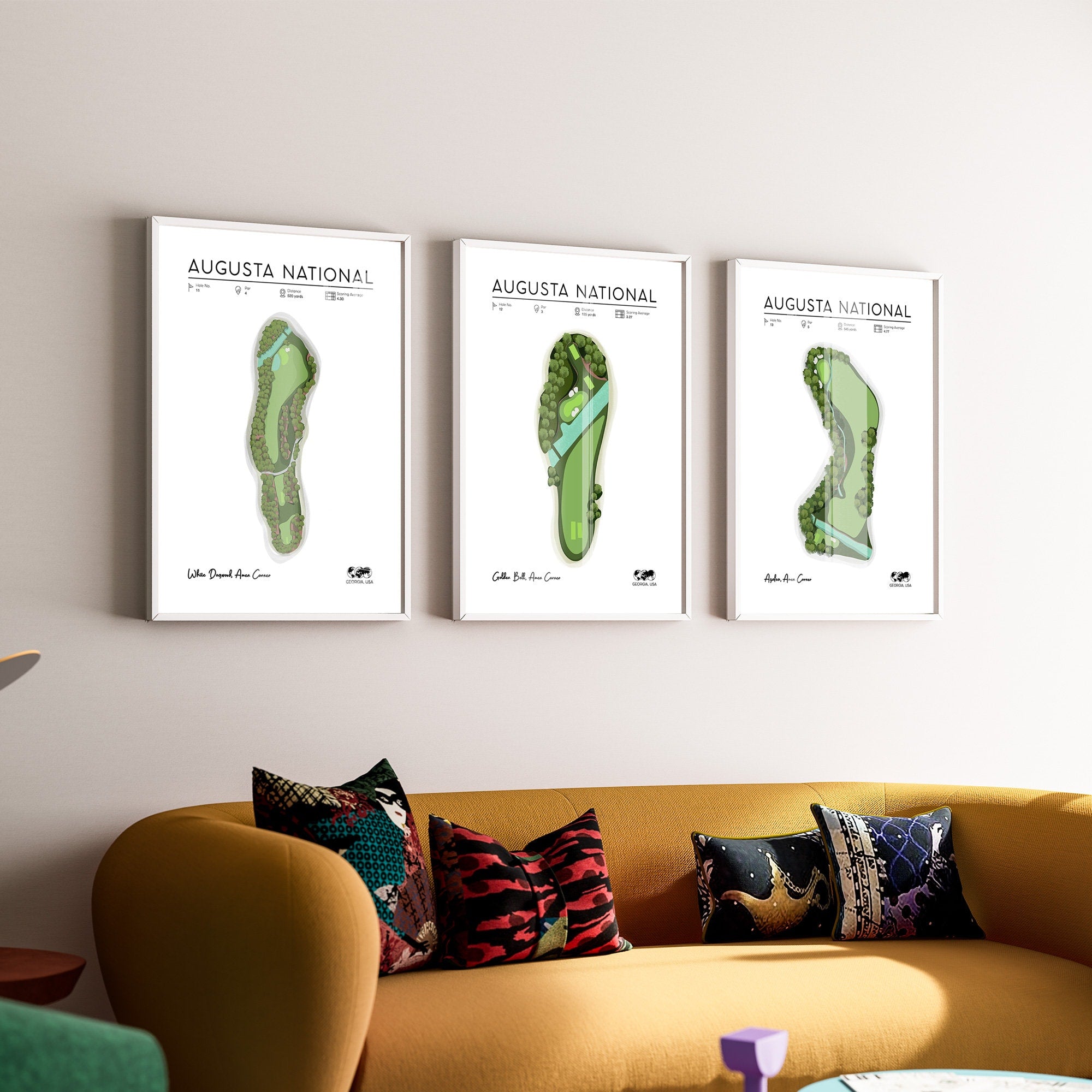 Augusta National Amen Corner Prints – The Masters Golf Art (Digital Do ...